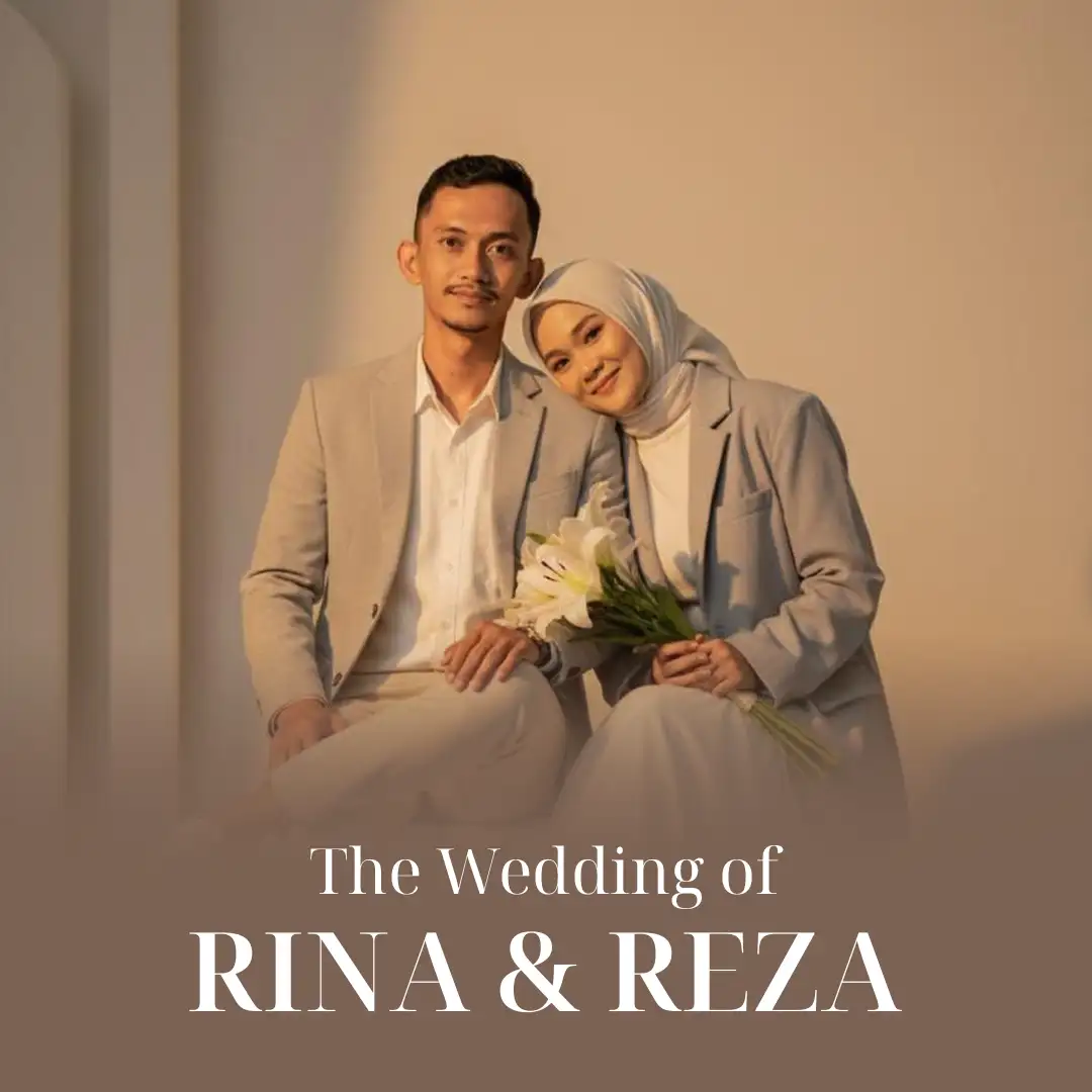Undangan Pernikahan Rina dan Reza